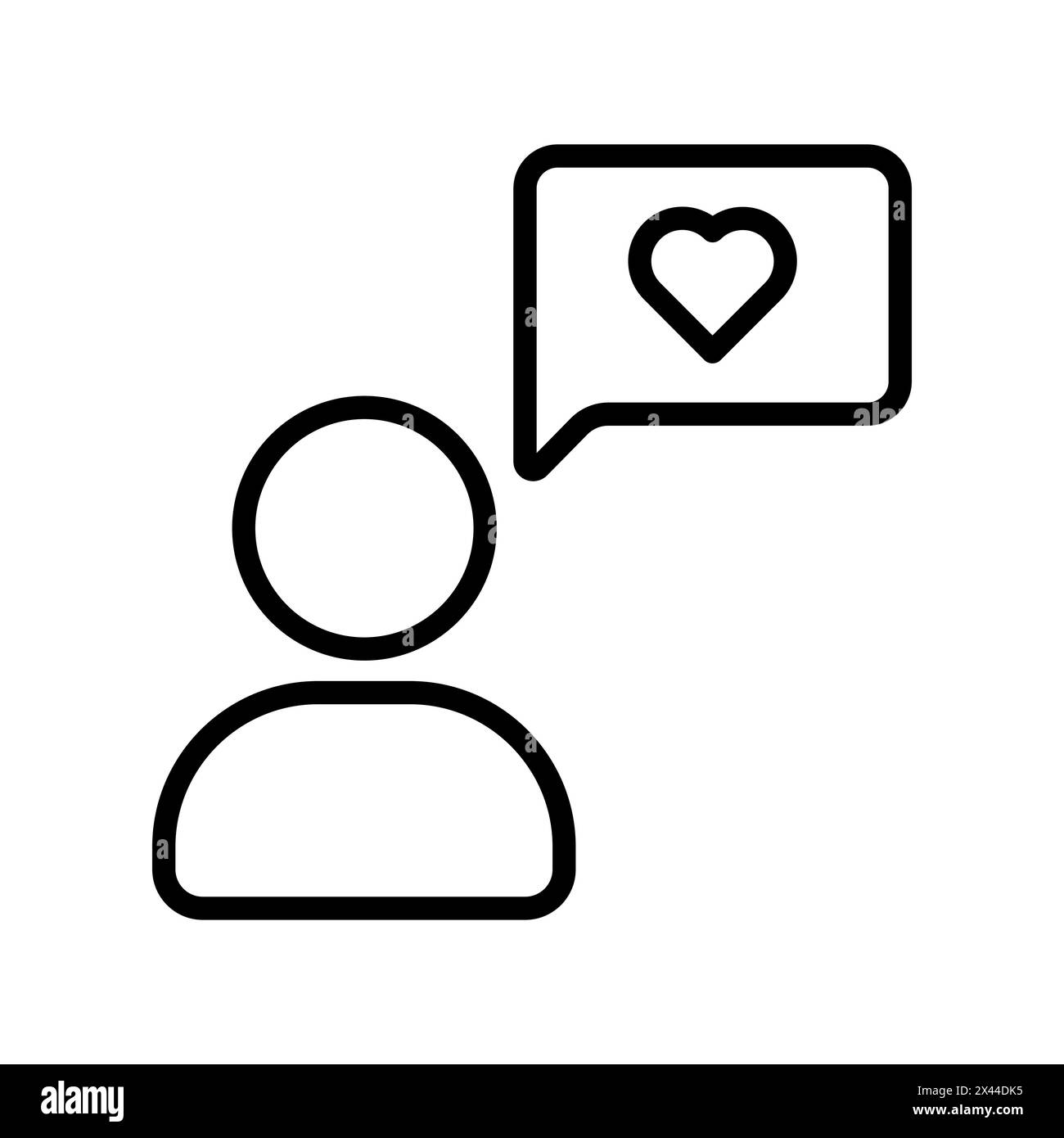 Happy customer icon outline Cut Out Stock Images & Pictures - Alamy