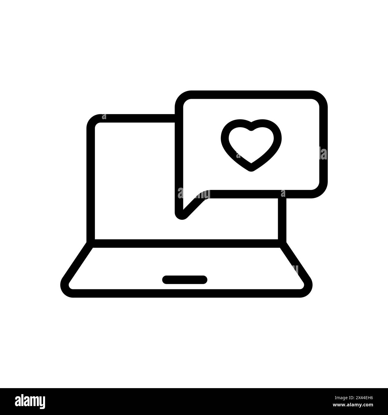 Like message outline vector icon Stock Vector Image & Art - Alamy