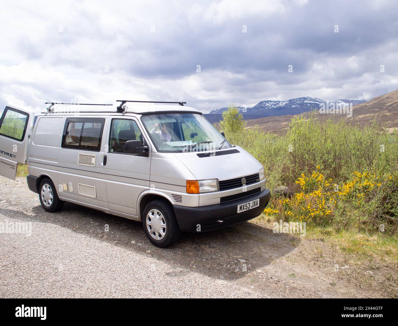 A 2003 VW T4 camper van in Sutherland, Scotland, United Kingdom Stock ...