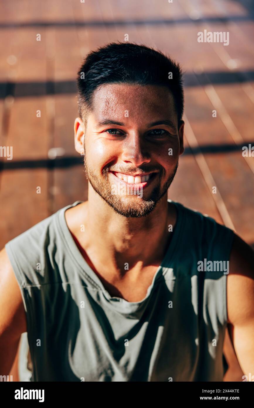 Smiling adult man mental health hi-res stock photography and images - Alamy