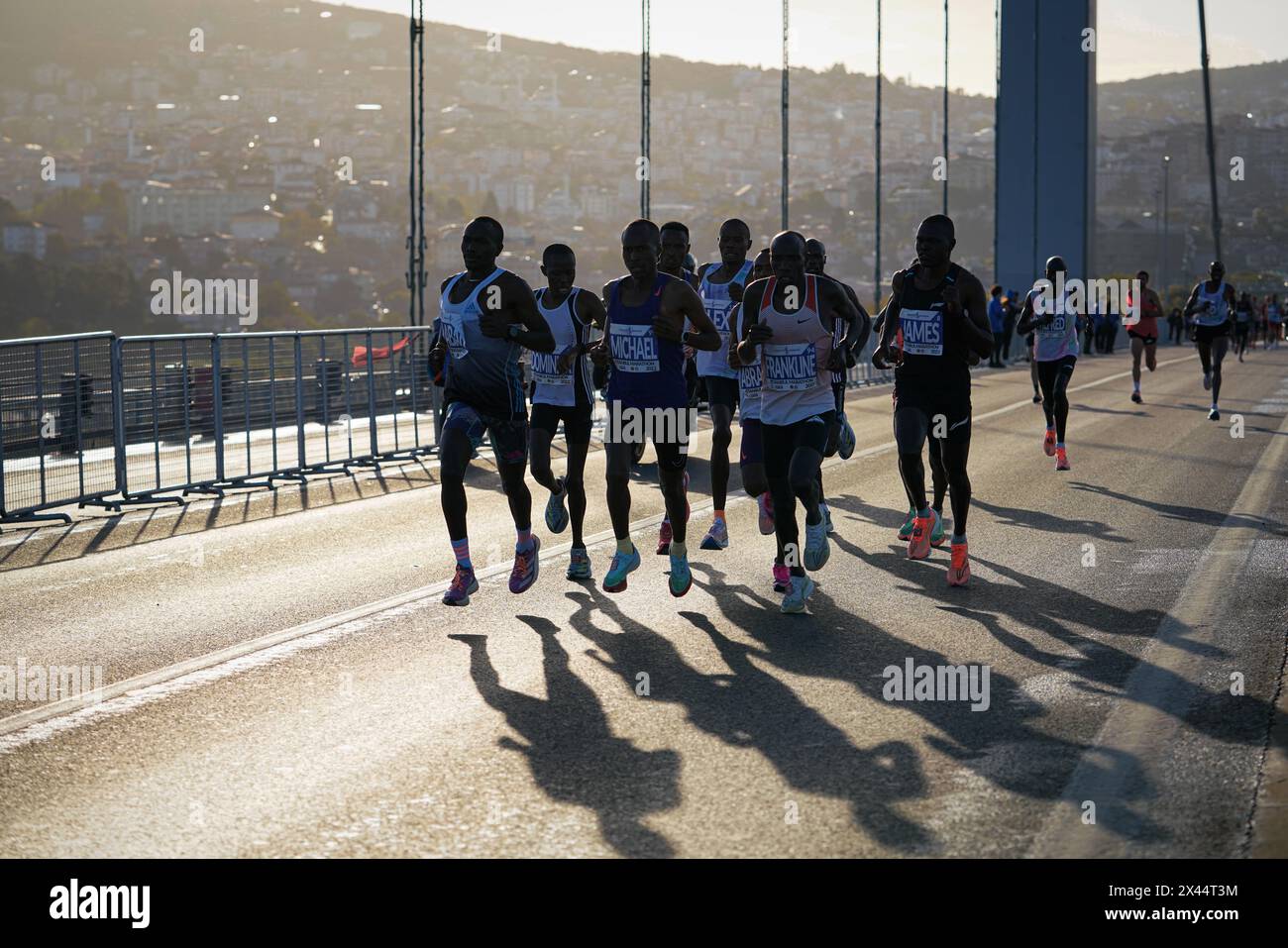 ISTANBUL, TURKIYE - NOVEMBER 05, 2023: Athletes running in 45. Istanbul ...