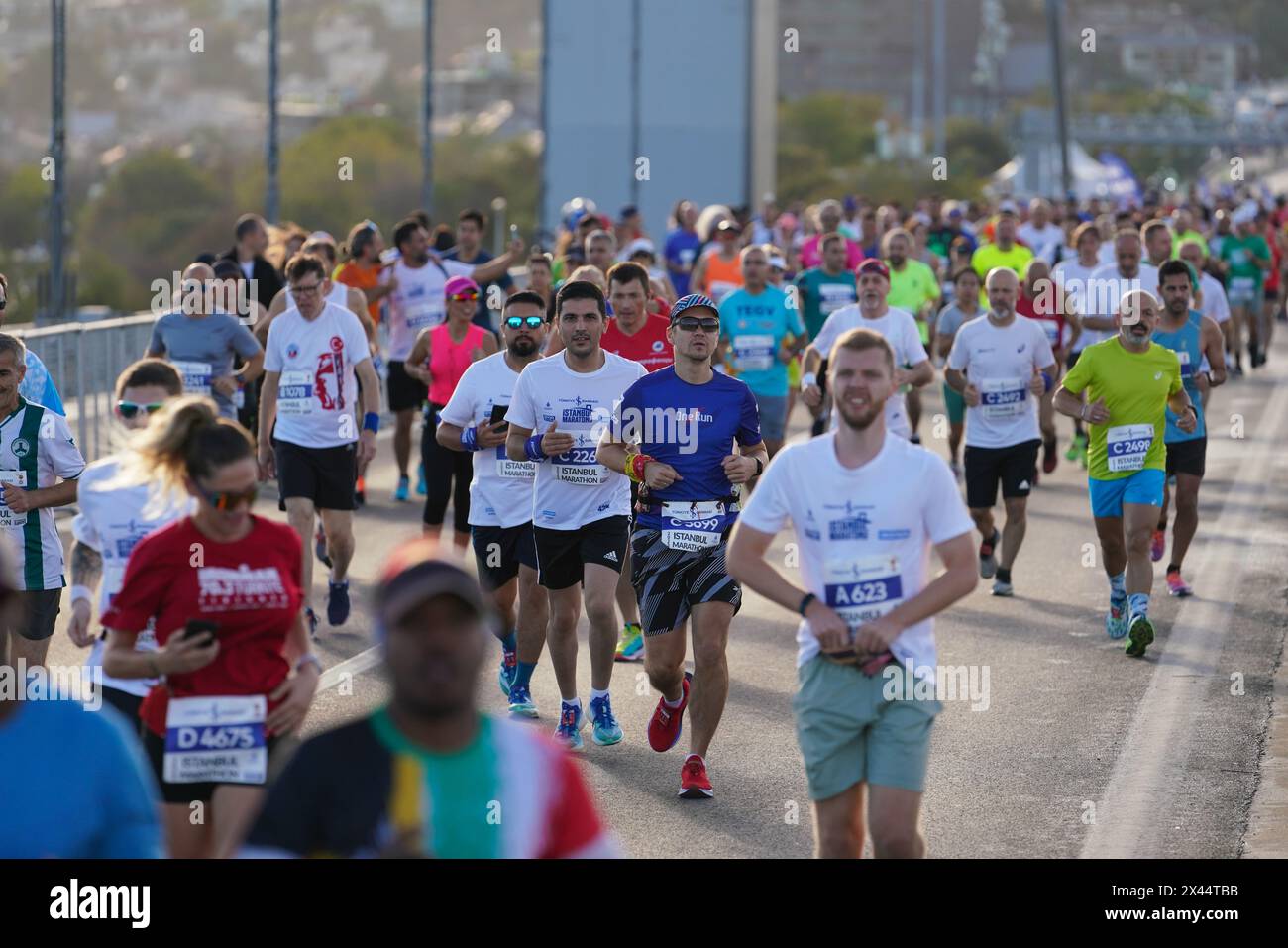 ISTANBUL, TURKIYE - NOVEMBER 05, 2023: Athletes running in 45. Istanbul ...