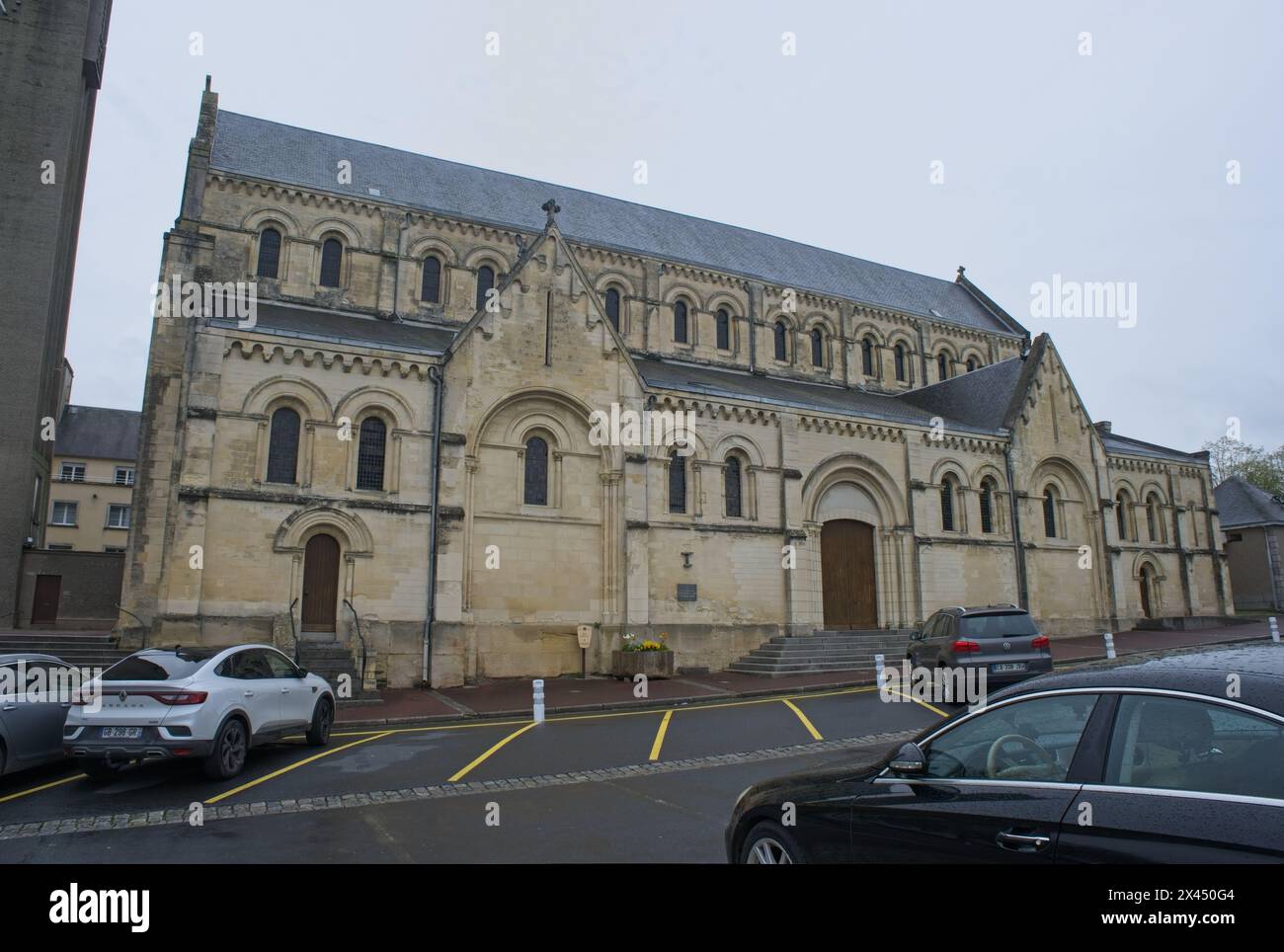 Saint-Lo, France - Apr 27, 2024: Holy Cross Church (Sainte-Croix ...
