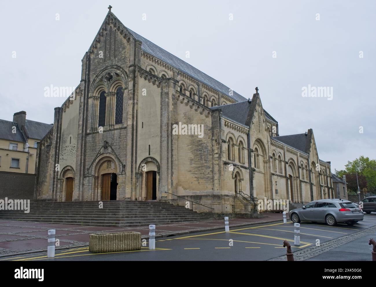 Saint-Lo, France - Apr 27, 2024: Holy Cross Church (Sainte-Croix ...