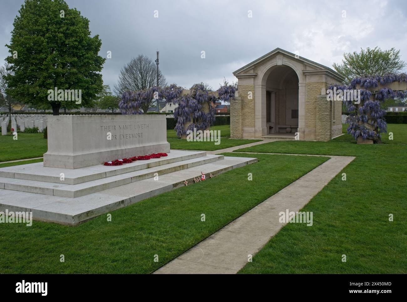 Bayeux, France - Apr 28, 2024: This Commonwealth war cemetery in Bayeux ...