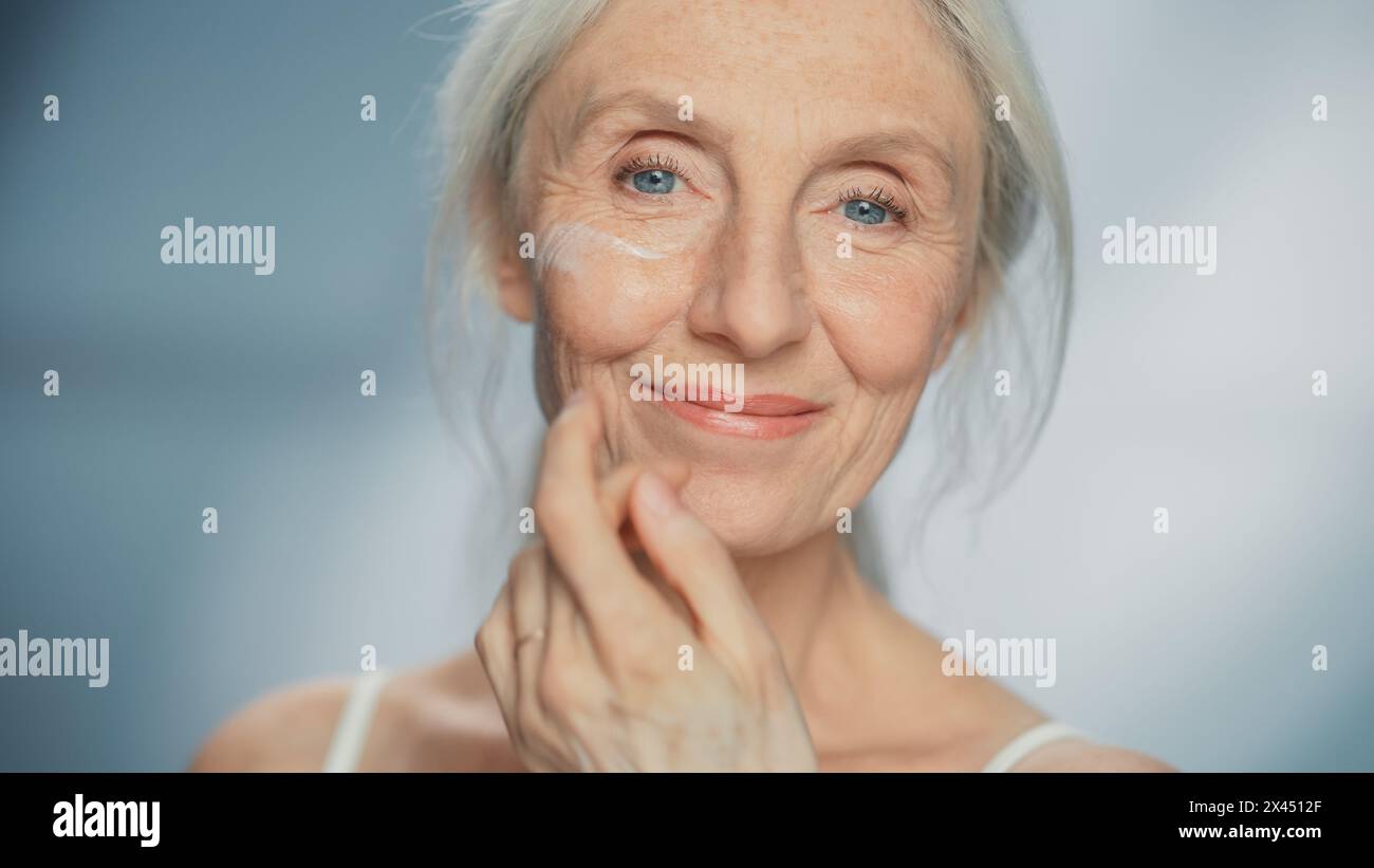 Elderly woman face glow hi-res stock photography and images - Alamy