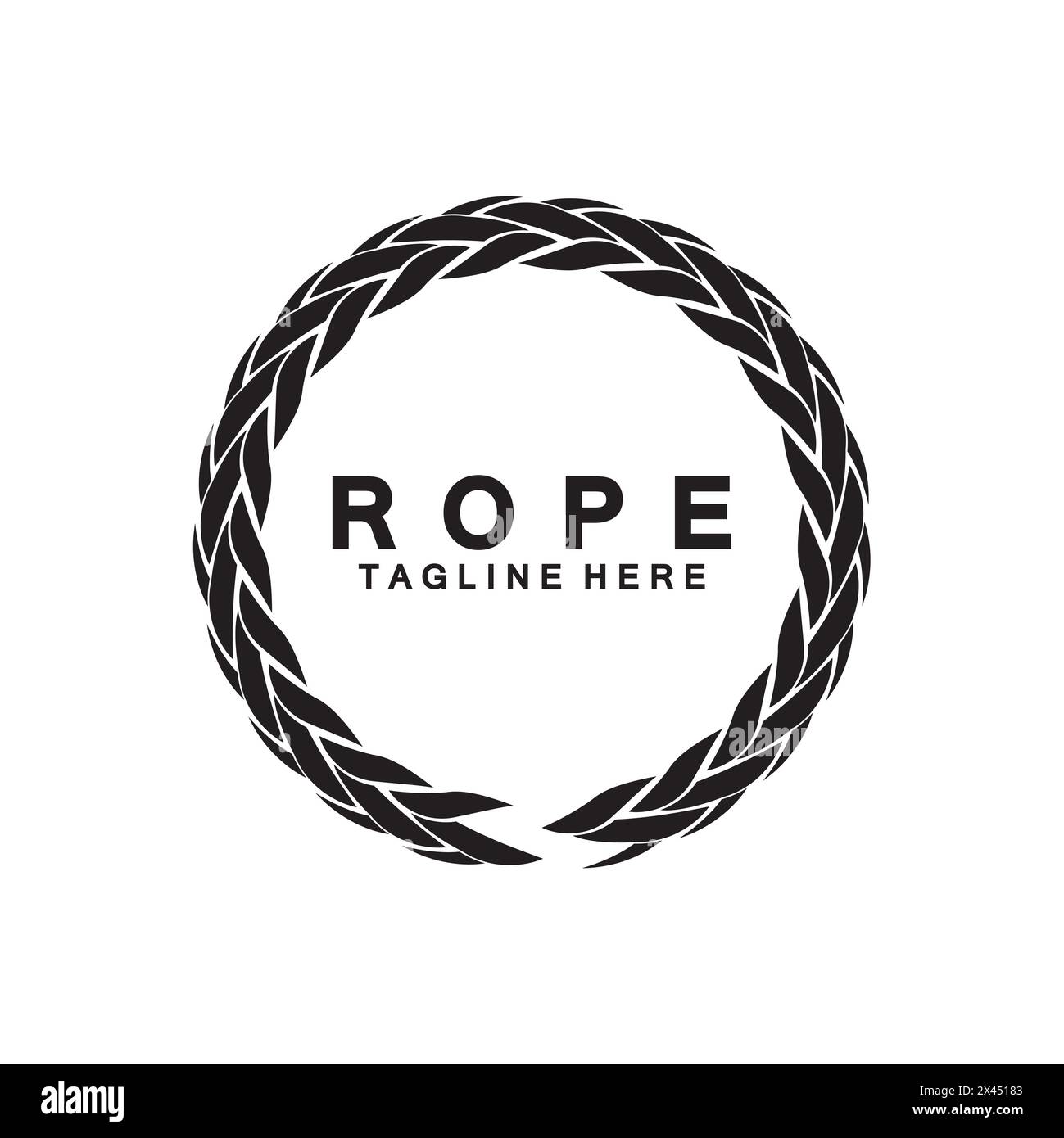 Round circle rope icon symbol Vector isolated on white background Stock ...