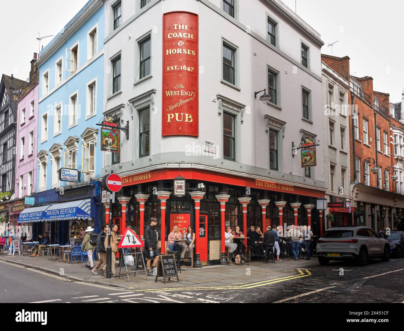 The Coach and Horses pub, Soho, London, England Stock Photo - Alamy