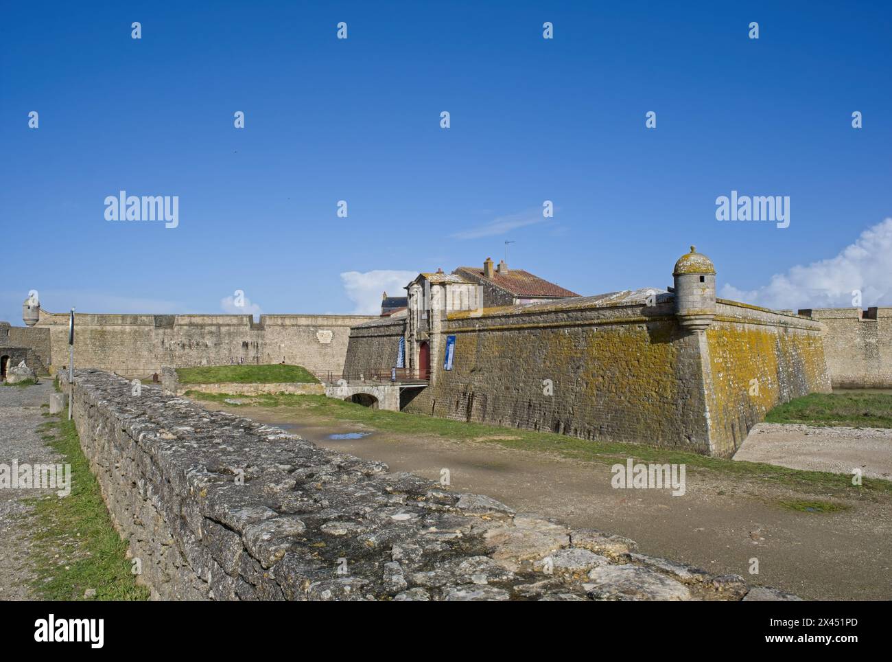 Port-Louis, France - Apr 1, 2024: Port-Louis Citadel and memorial to ...