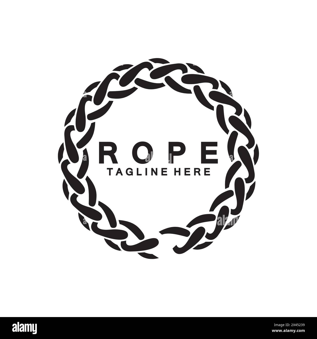 Round circle rope icon symbol Vector isolated on white background Stock ...