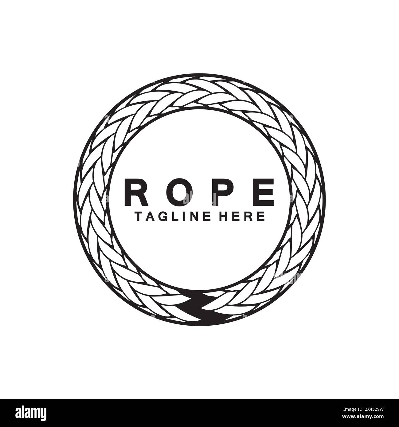 Round circle rope icon symbol Vector isolated on white background Stock ...