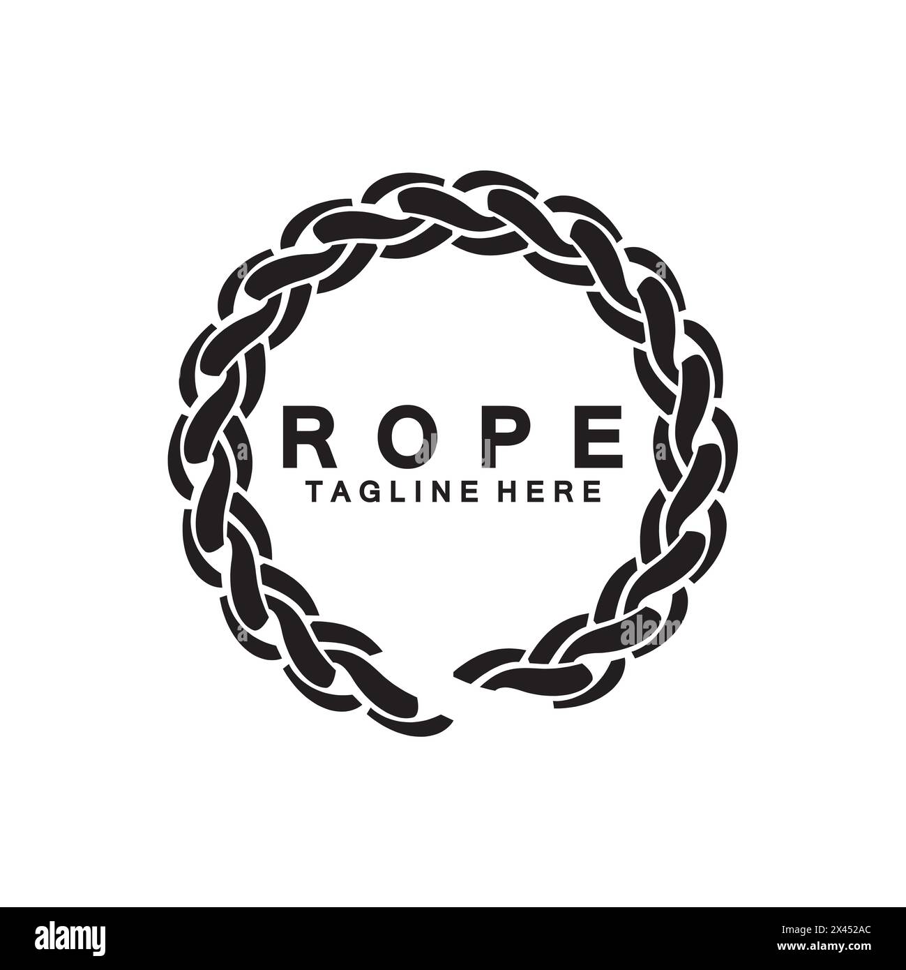 Round circle rope icon symbol Vector isolated on white background Stock ...