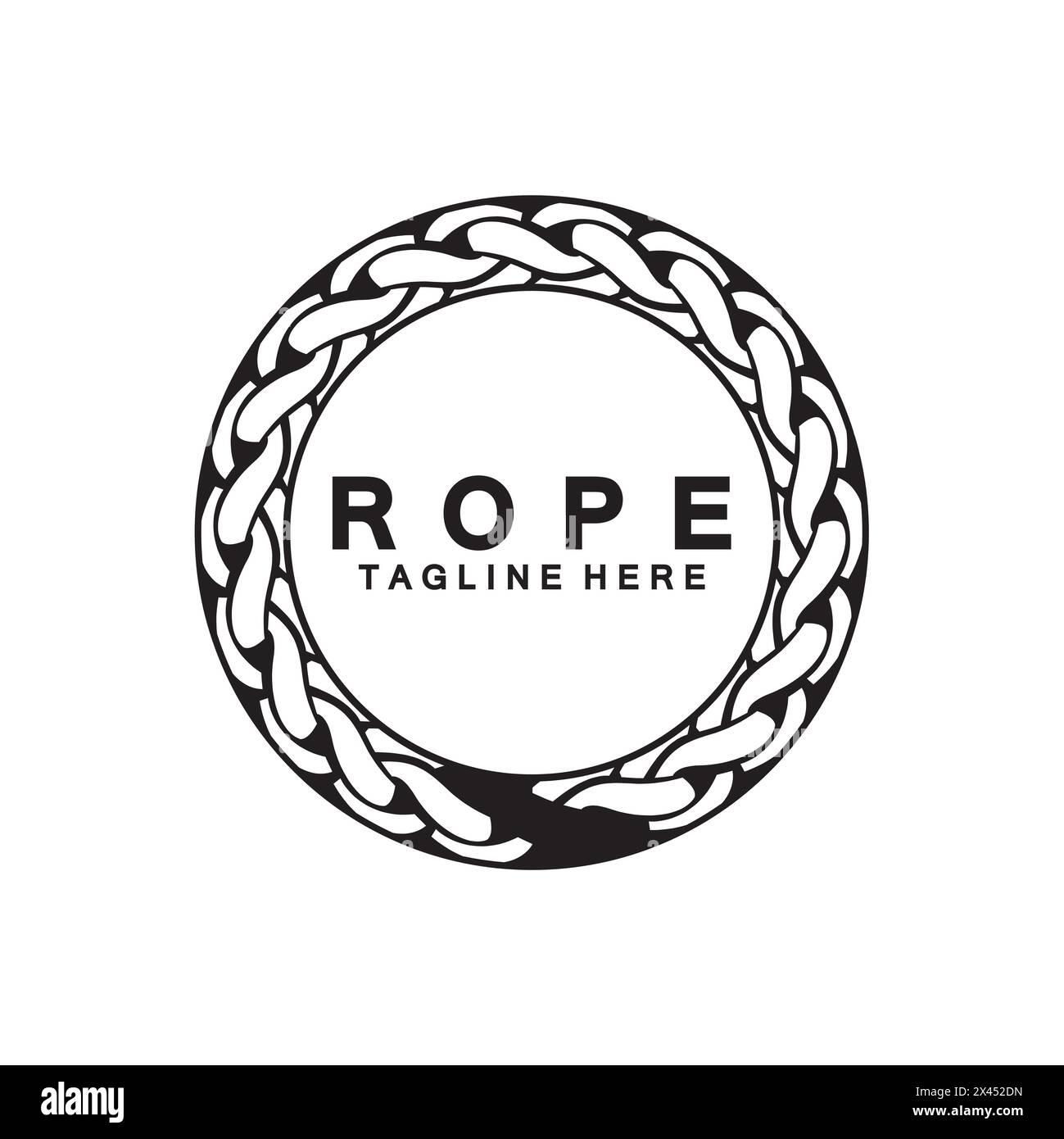 Round circle rope icon symbol Vector isolated on white background Stock ...