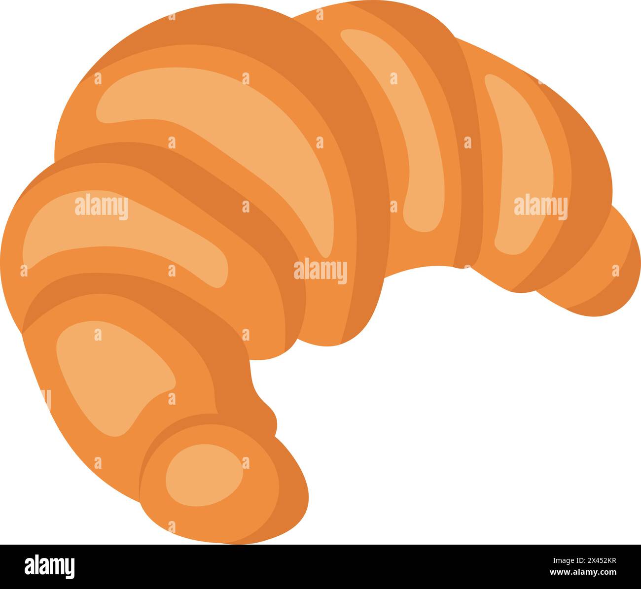 Chocolate brown croissant Stock Vector Images - Alamy