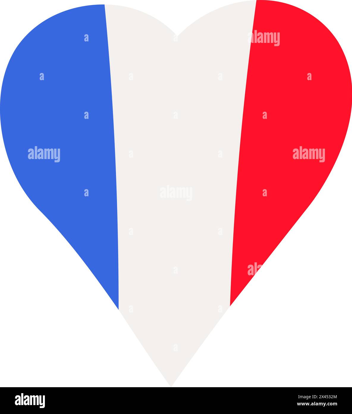 France heart shape Stock Vector Images - Alamy
