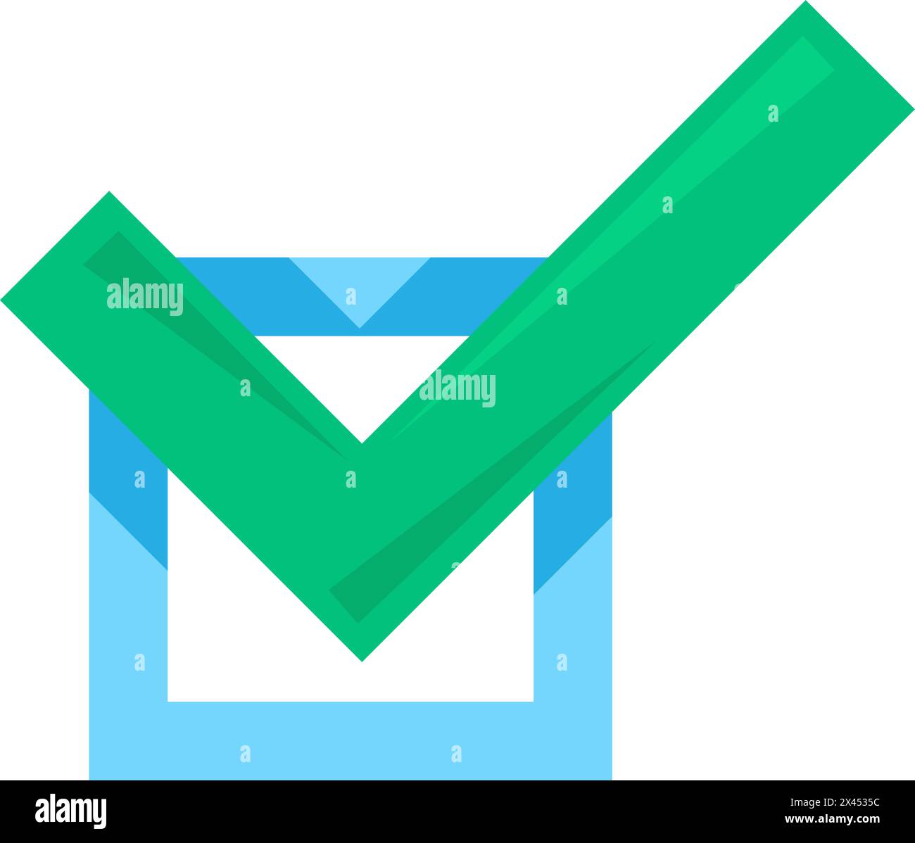 Tick in check box of questionnaire icon. Positive test result, medical ...