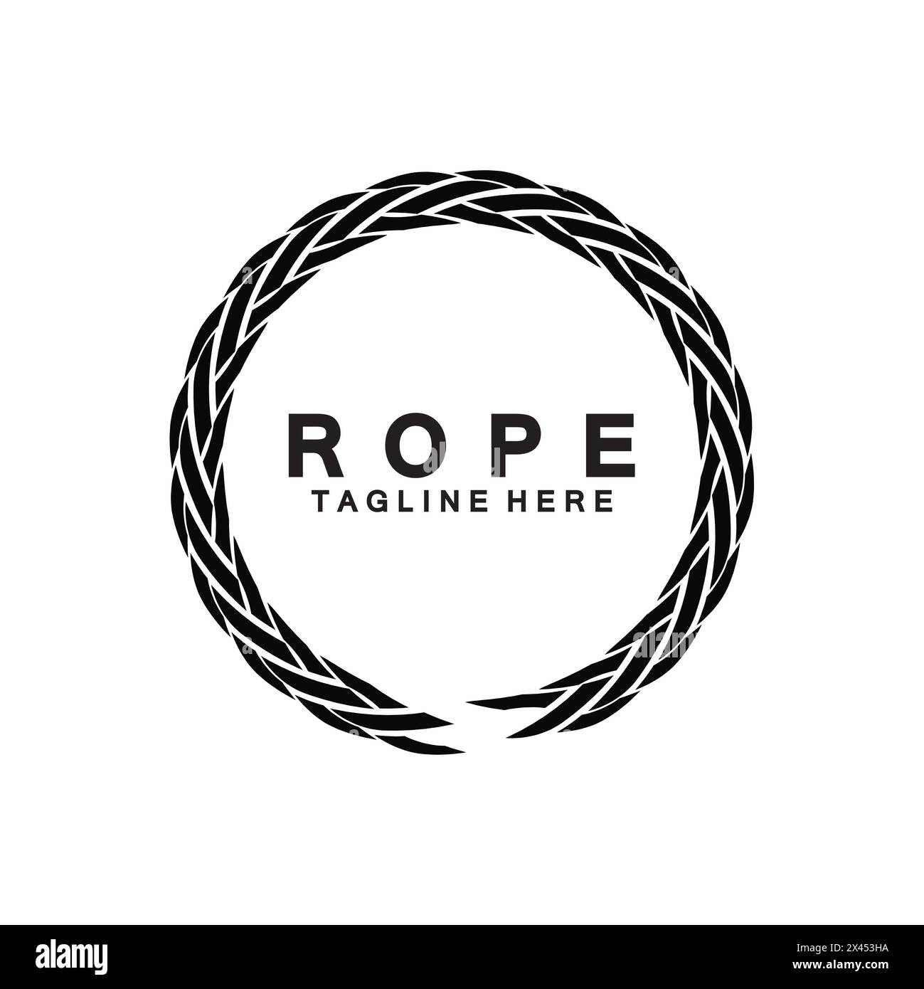 Round circle rope icon symbol Vector isolated on white background Stock ...