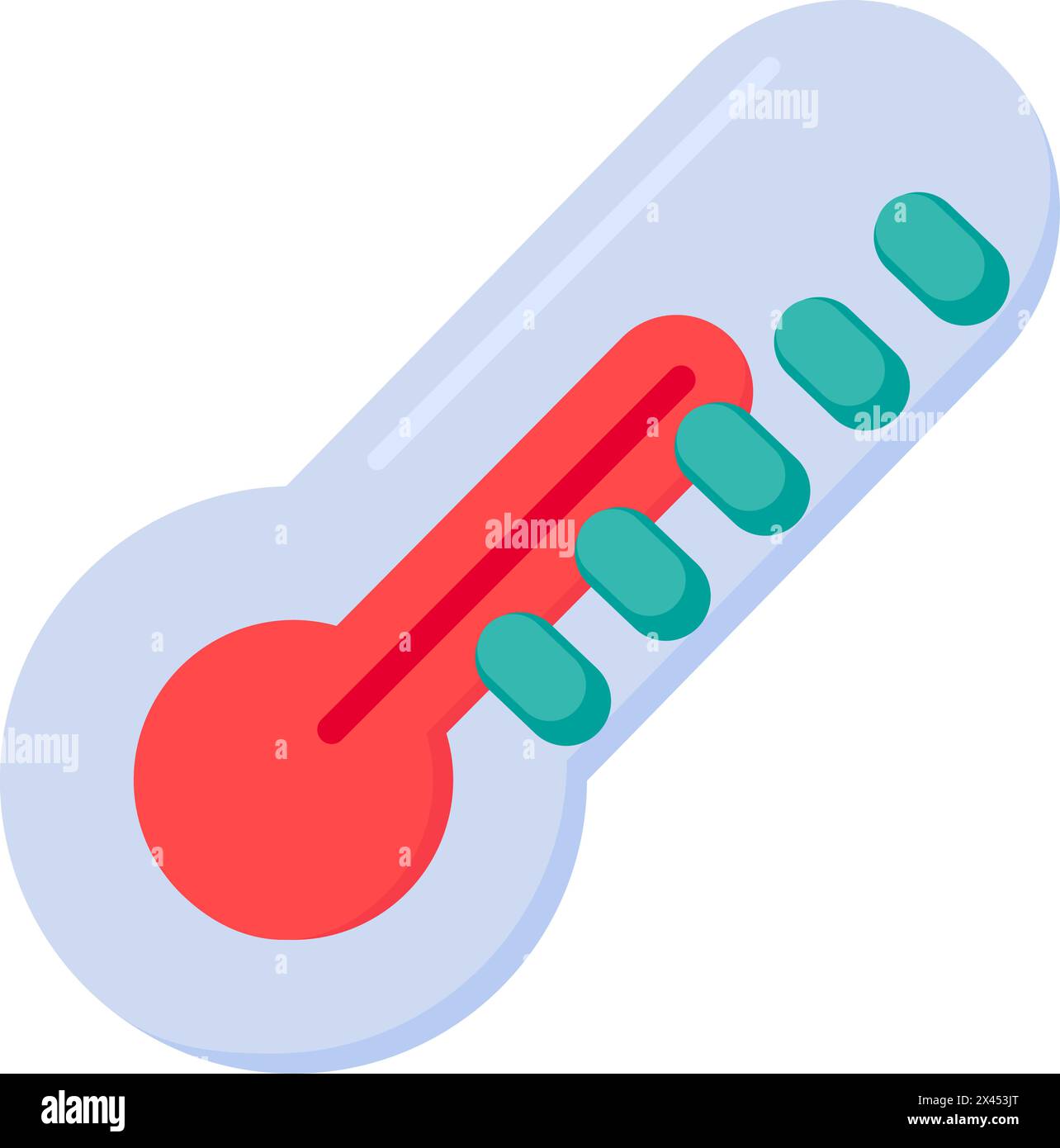 Classic glass thermometer for measuring temperature icon. Measuring ...