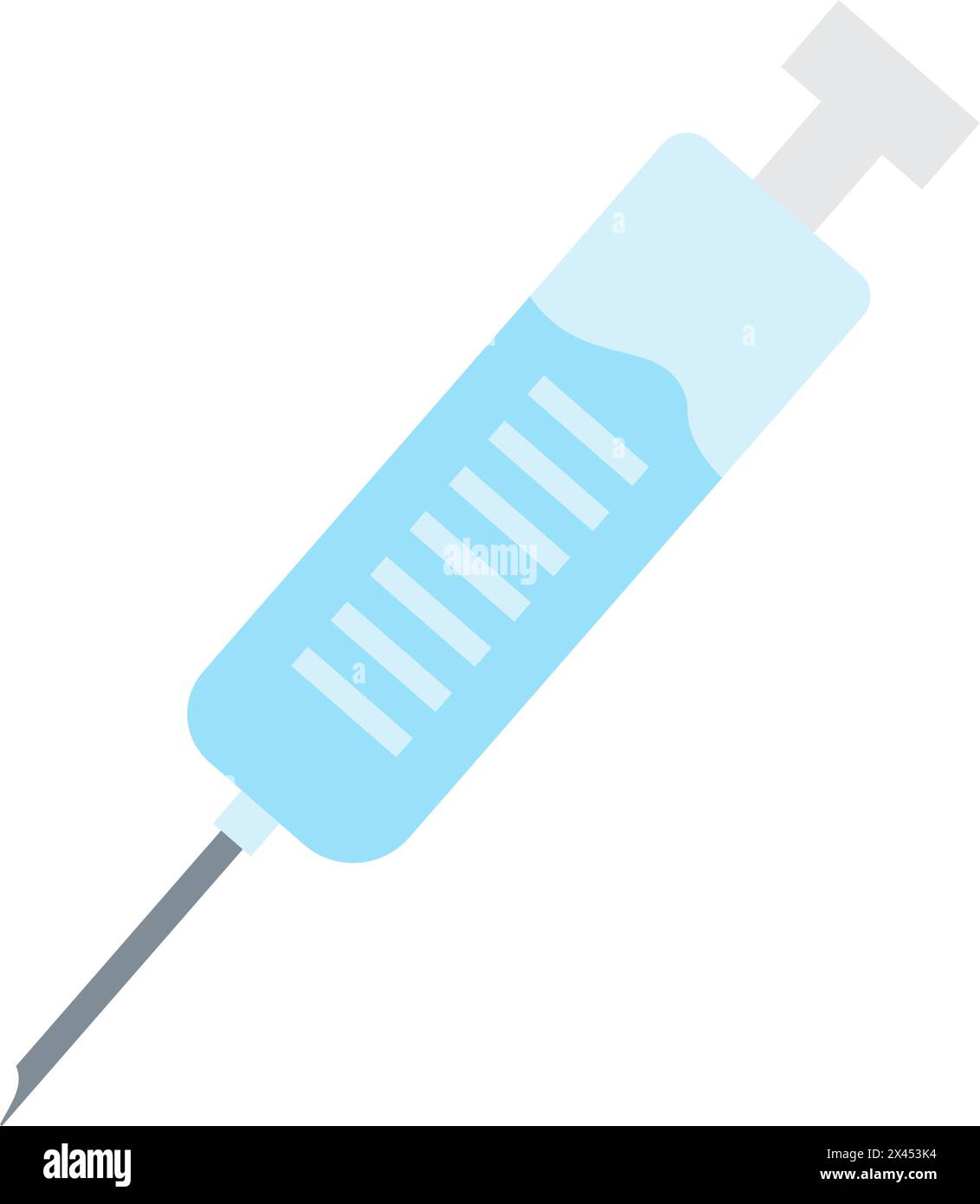 Syringe filled with liquid medicine icon. Intramuscular injection ...