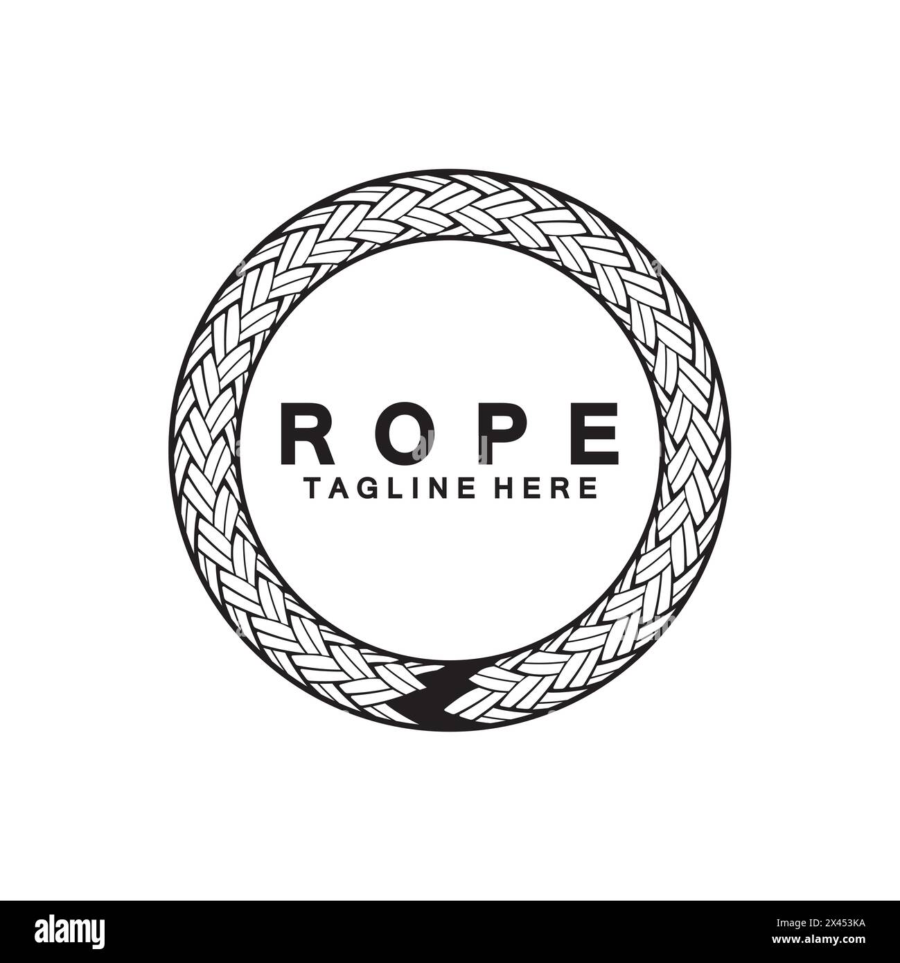Round circle rope icon symbol Vector isolated on white background Stock ...