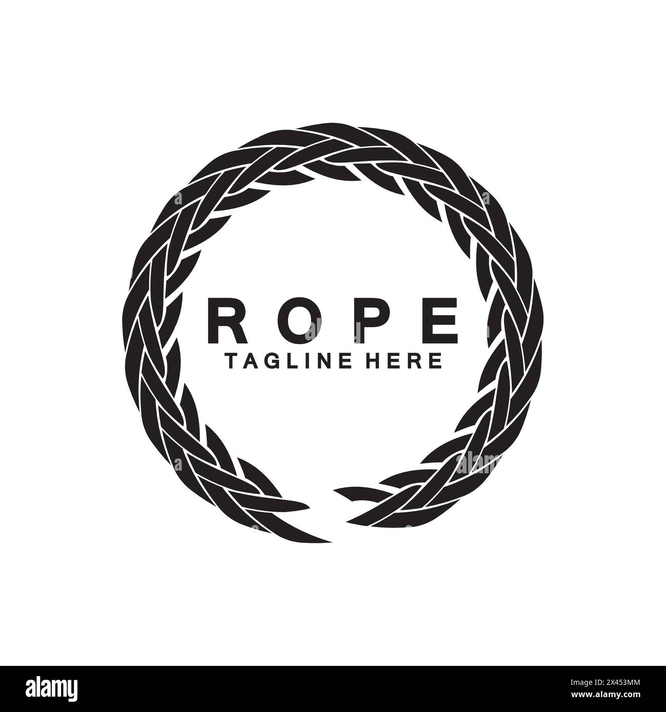 Round circle rope icon symbol Vector isolated on white background Stock ...