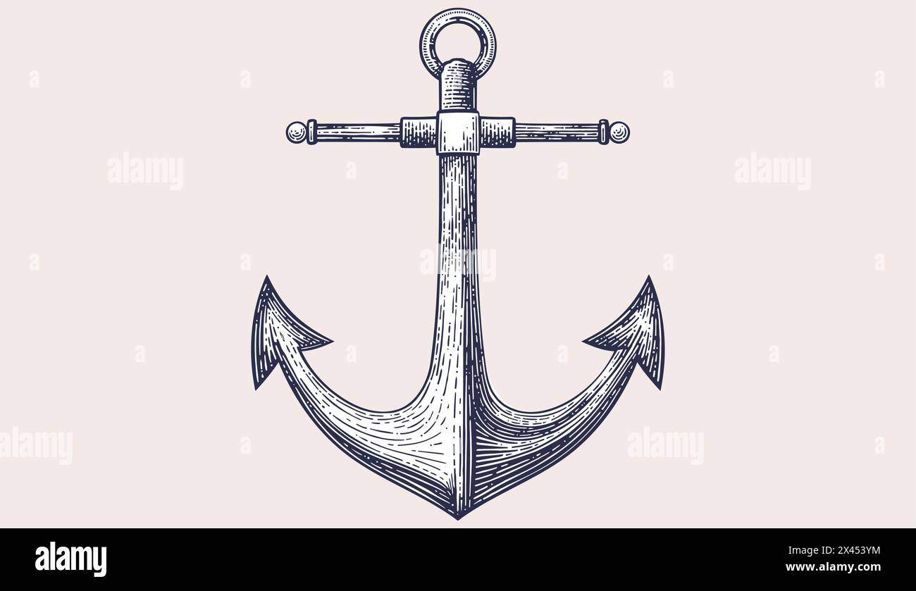 Anchor, hand drawn sketch, artwork Stock Vector Image & Art - Alamy