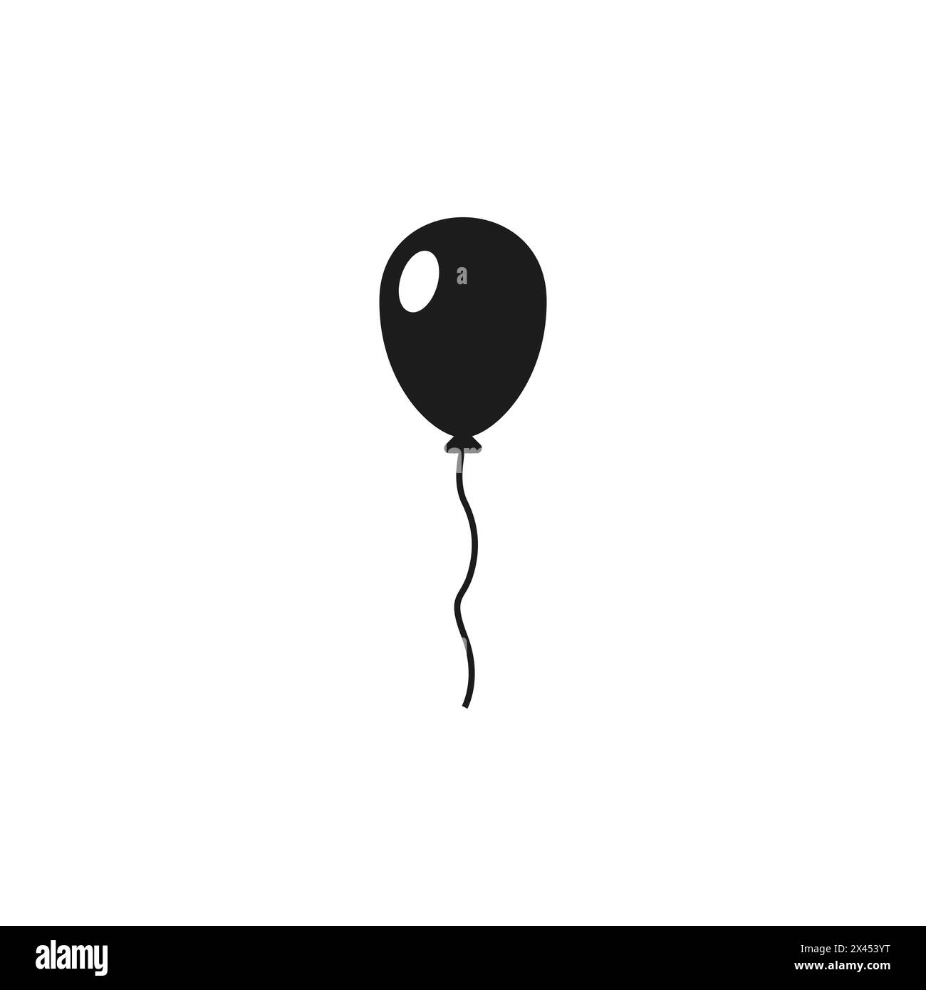 Color linear editable inflatable balloons vector. Decoration for the ...