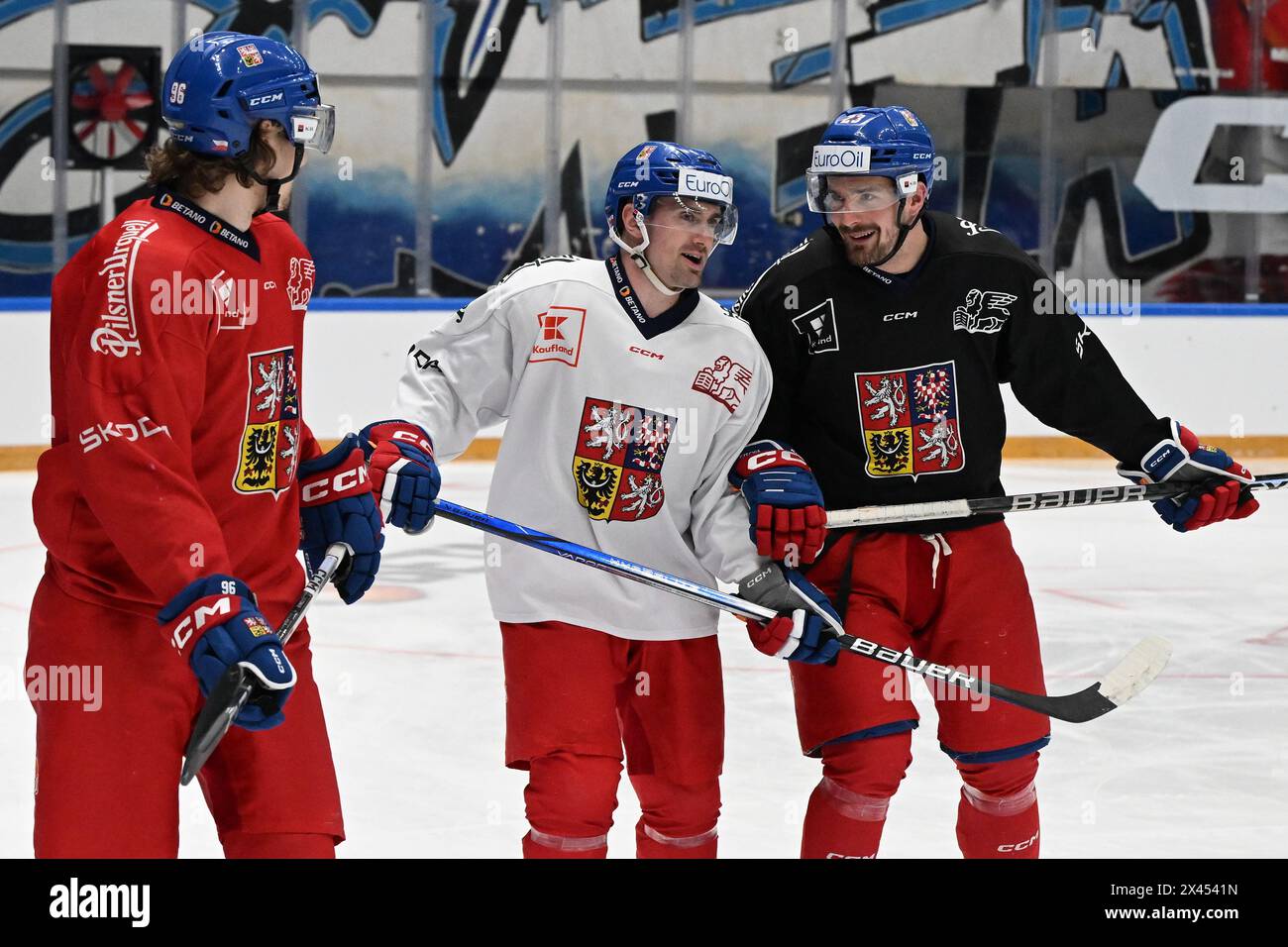 Brno, Czech Republic. 30th Apr, 2024. (L-R) David Tomasek and Jakub ...