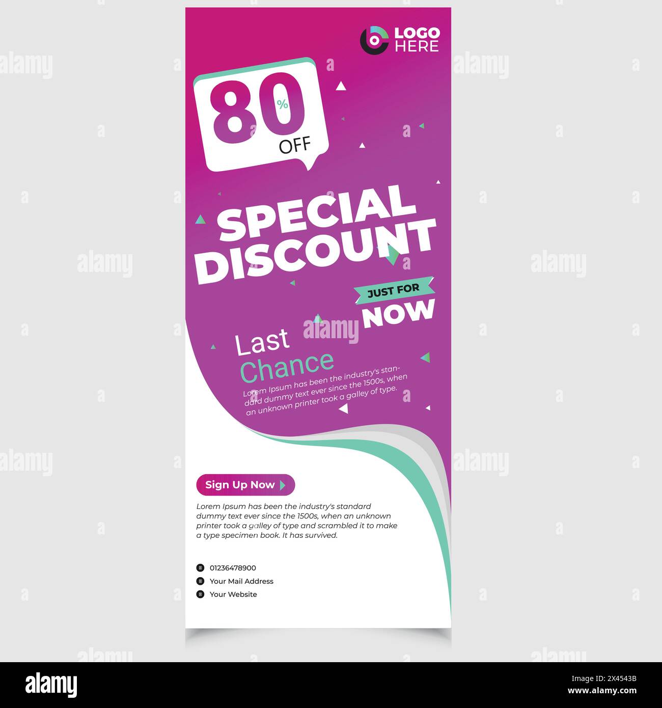 Standee template hi-res stock photography and images - Alamy