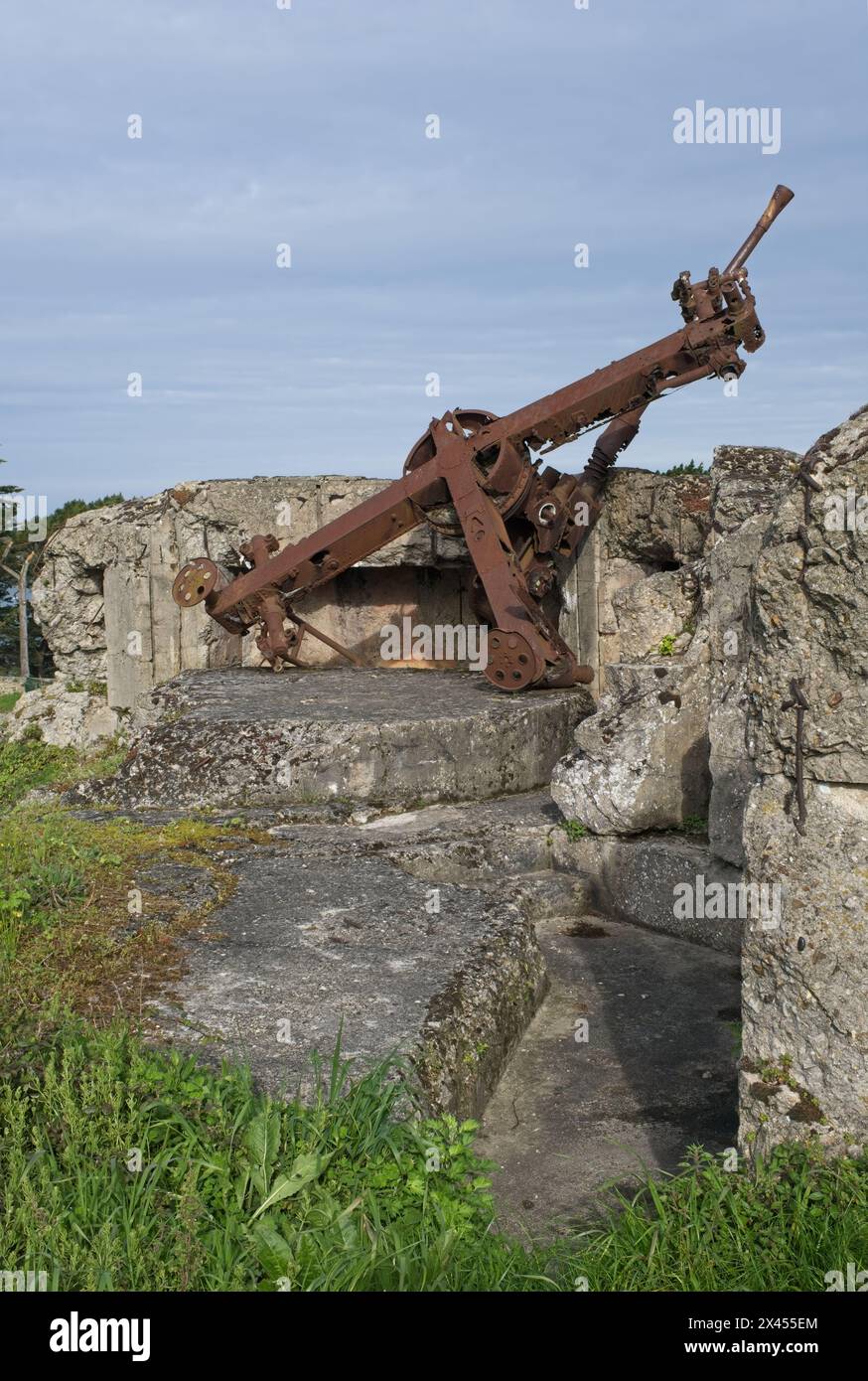 Saint-Malo, France - Apr 11, 2024: This strongpoint was constructed ...