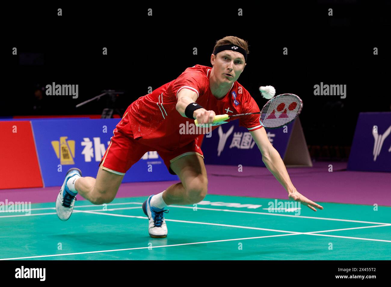 Chengdu, China's Sichuan Province. 30th Apr, 2024. Viktor Axelsen of ...