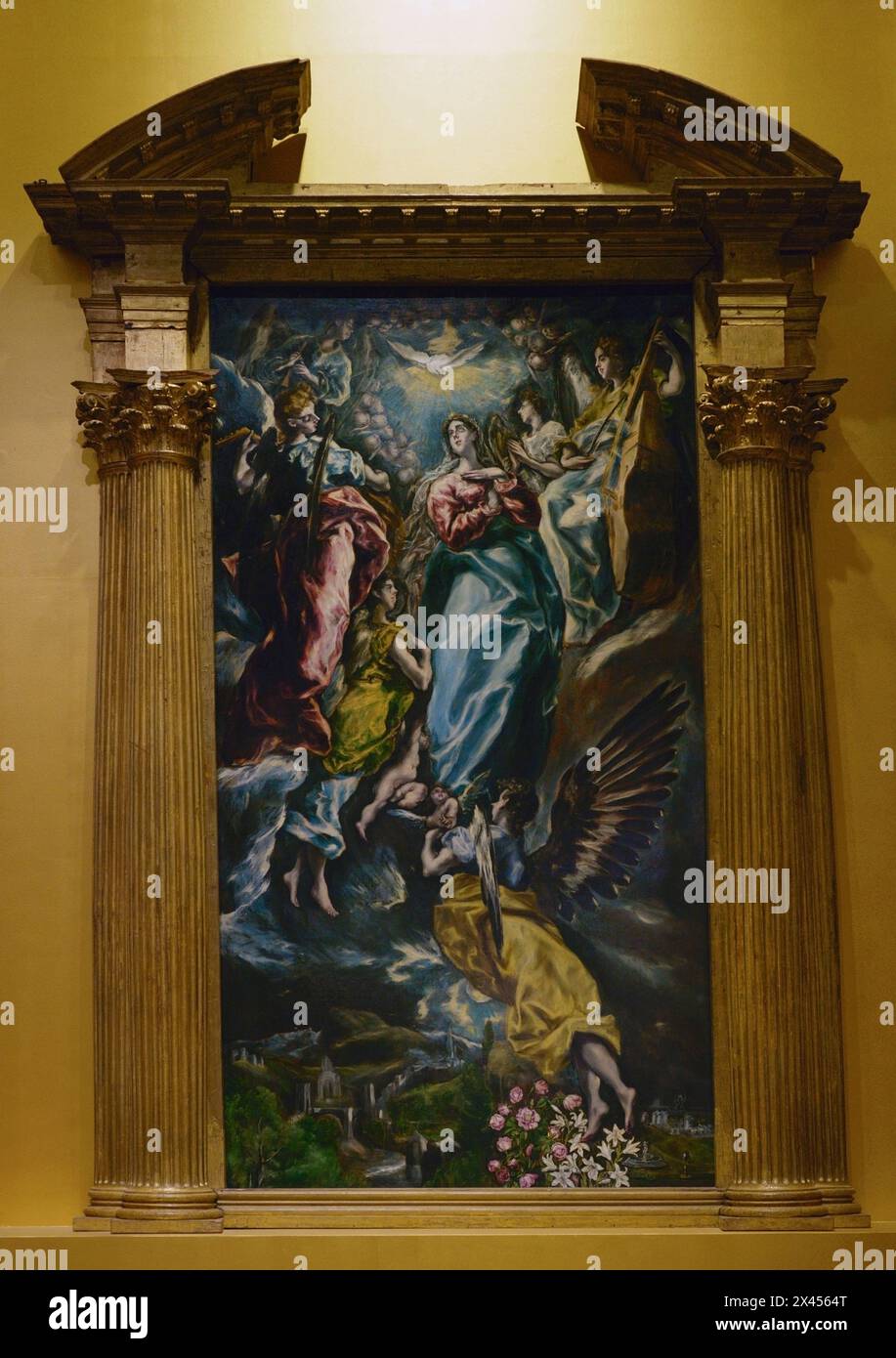 El Greco (Doménikos Theotokópoulos) (1541-1614). Spanish painter born in Crete. Altarpiece ...