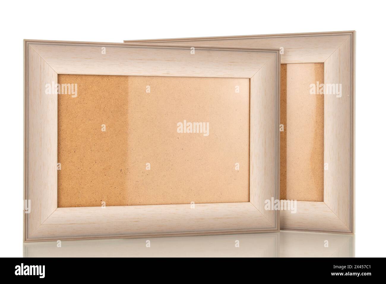 Two photo frames, macro, isolated on a white background Stock Photo - Alamy