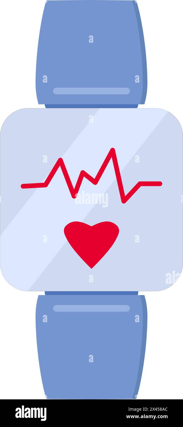 Individual smart gadget for measuring pulse and heartbeat. Watch ...