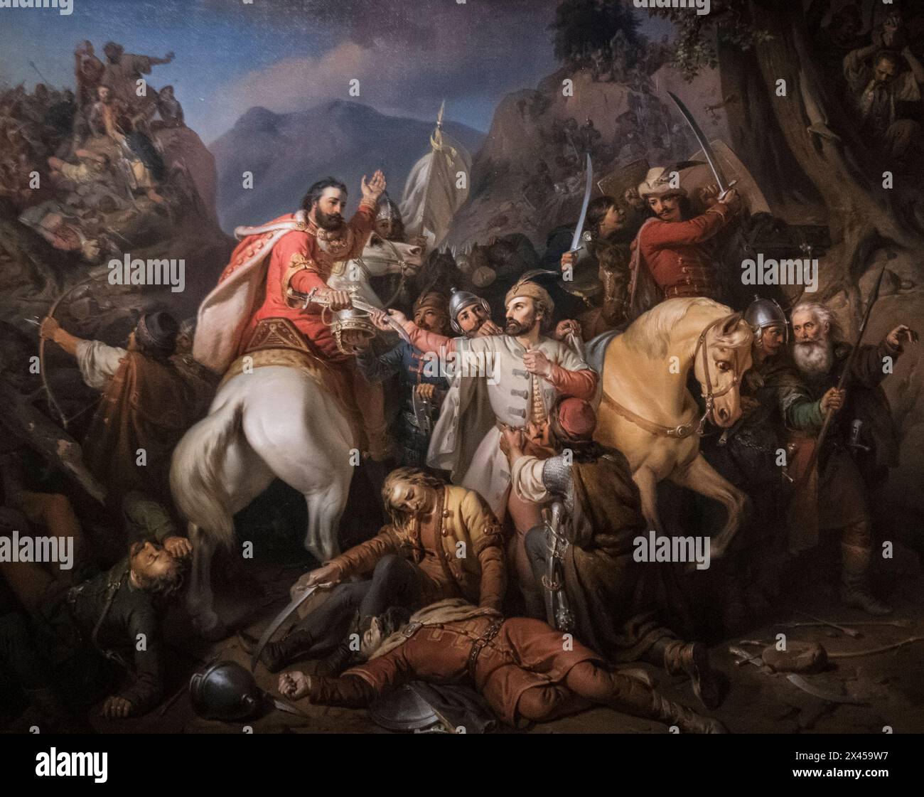 Jozsef Molnar: "Warrior Dezso Sacrifices his life for King Charles ...