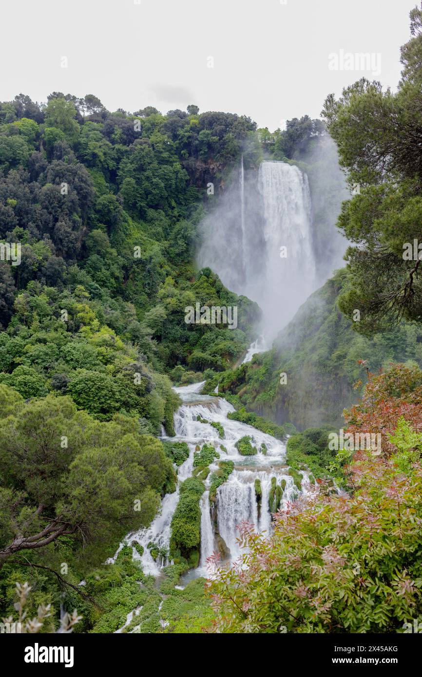 Terni, Italy - April 26, 2024: Cascata delle Marmore (Marmore Falls ...