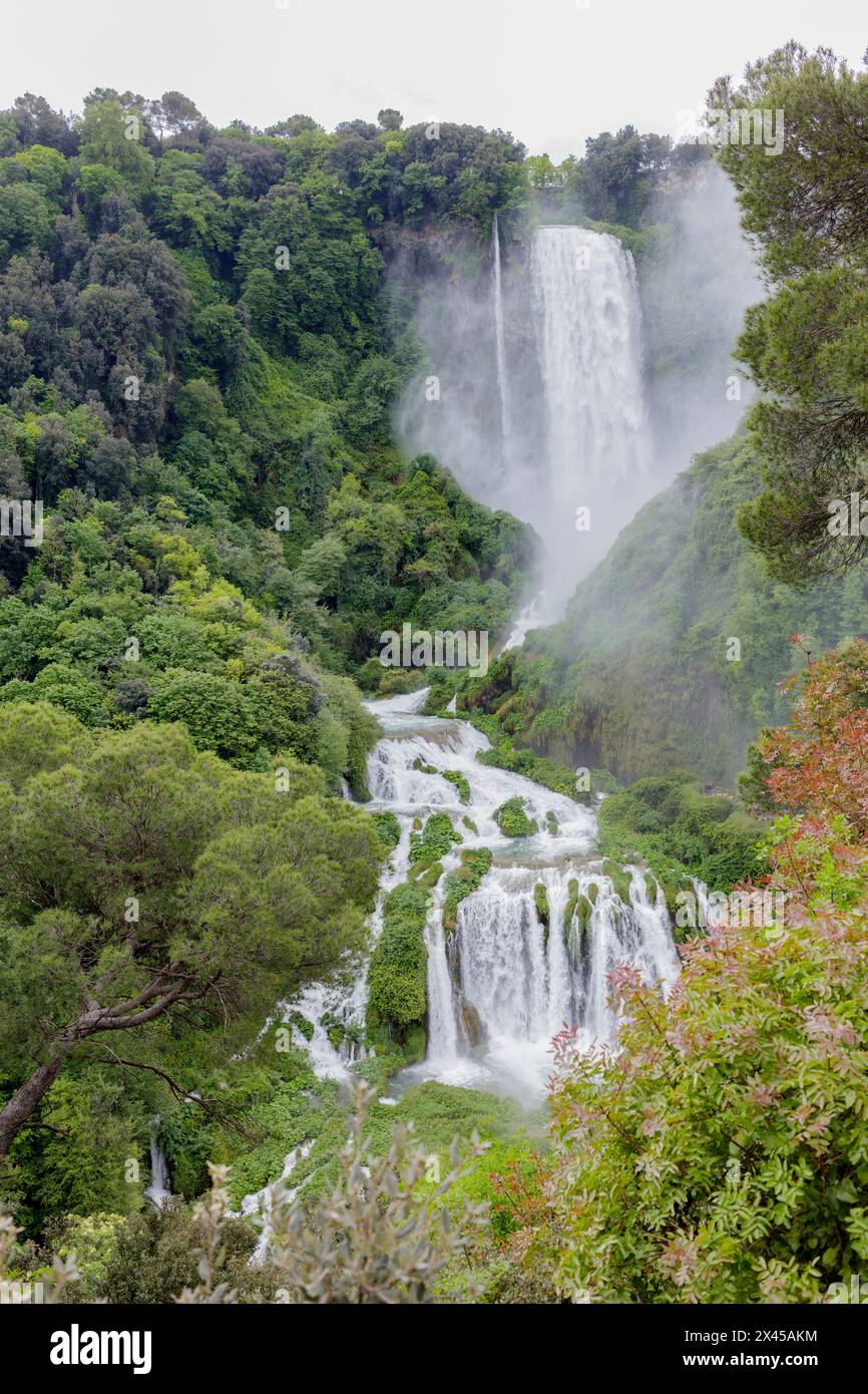 Terni, Italy - April 26, 2024: Cascata delle Marmore (Marmore Falls ...