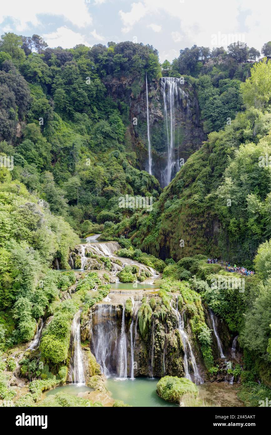 Terni, Italy - April 26, 2024: Cascata delle Marmore (Marmore Falls ...