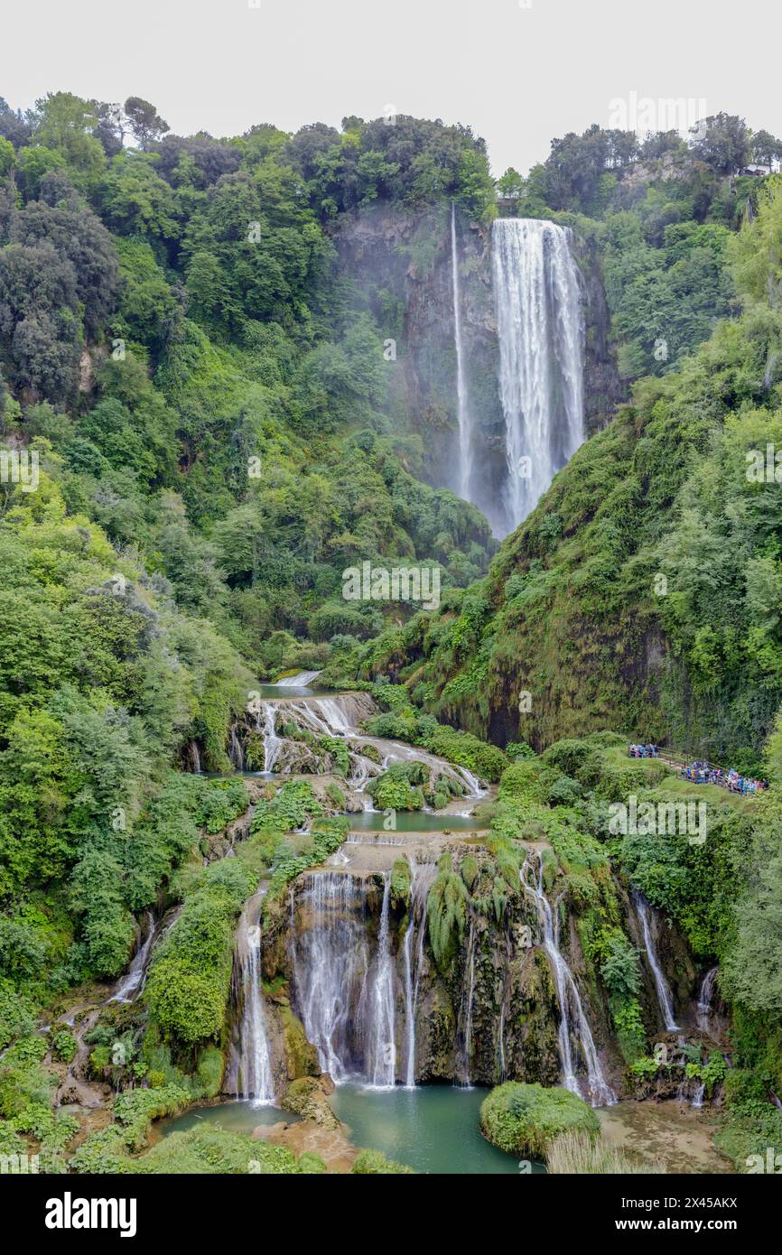 Terni, Italy - April 26, 2024: Cascata delle Marmore (Marmore Falls ...