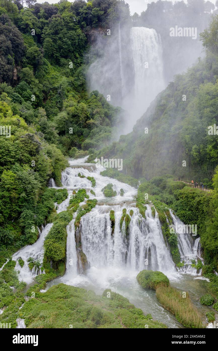 Terni, Italy - April 26, 2024: Cascata delle Marmore (Marmore Falls ...