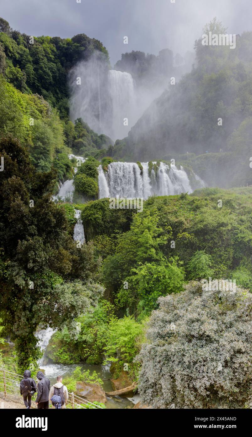 Terni, Italy - April 26, 2024: Cascata delle Marmore (Marmore Falls ...