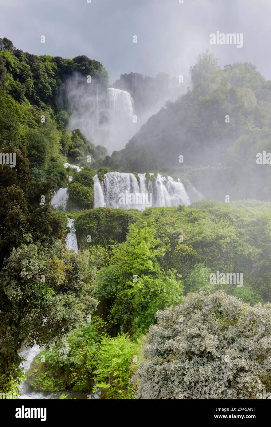 Terni, Italy - April 26, 2024: Cascata delle Marmore (Marmore Falls ...