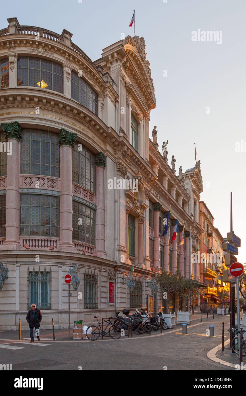 Nice, France - March 27 2019: The Opéra de Nice is the principal opera ...