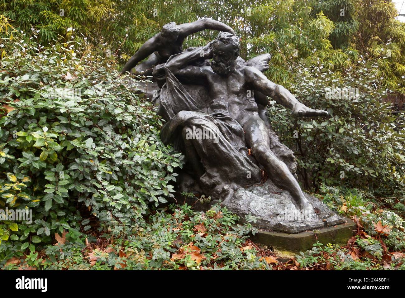 Paris, France : November 30 2017: Monument to Victor Hugo created by ...