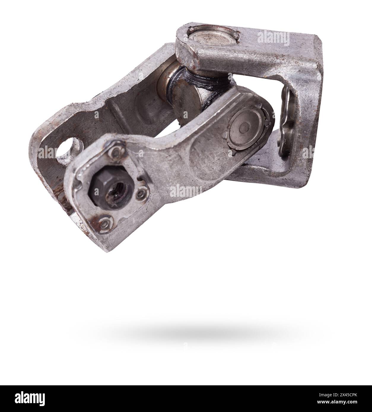 The spare part of the car is a metal steering propeller shaft with ...