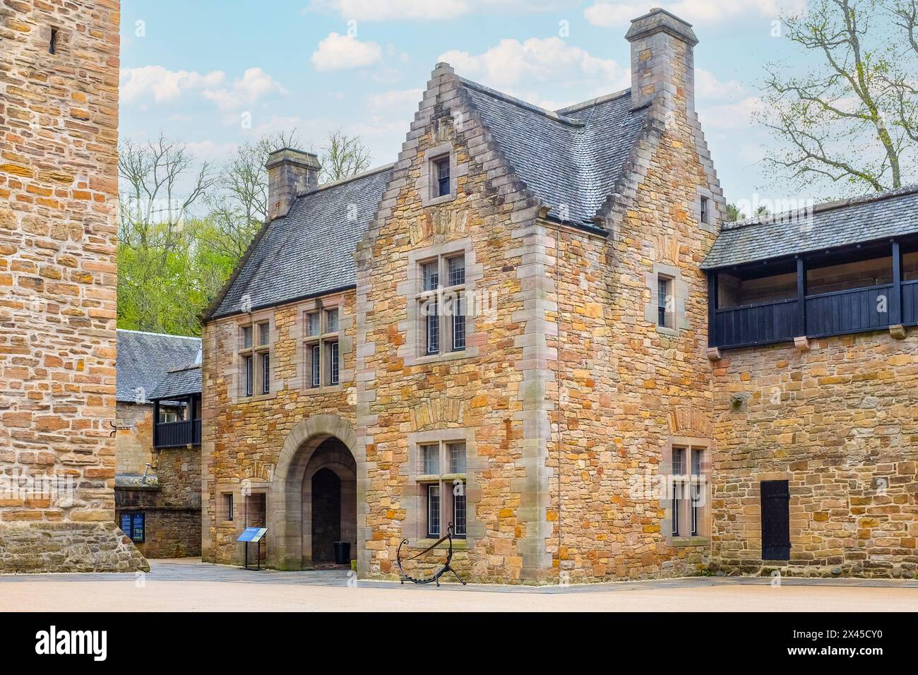 Dean Castle, Kilmarnock, Ayrshire, Scotland, UK. Dean Castle was ...