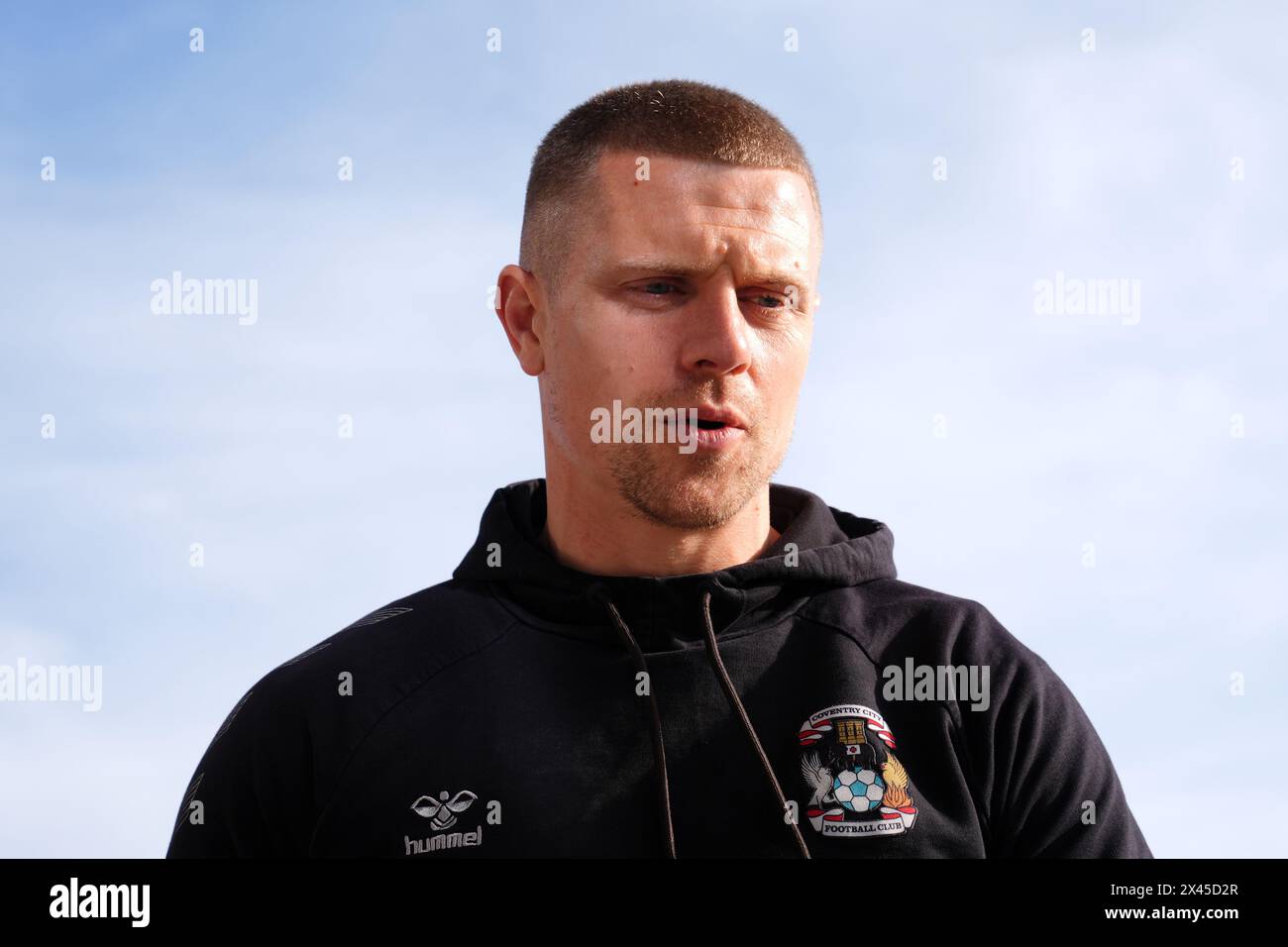 Coventry City's Jake Bidwell arrives to the stadium ahead of the Sky ...