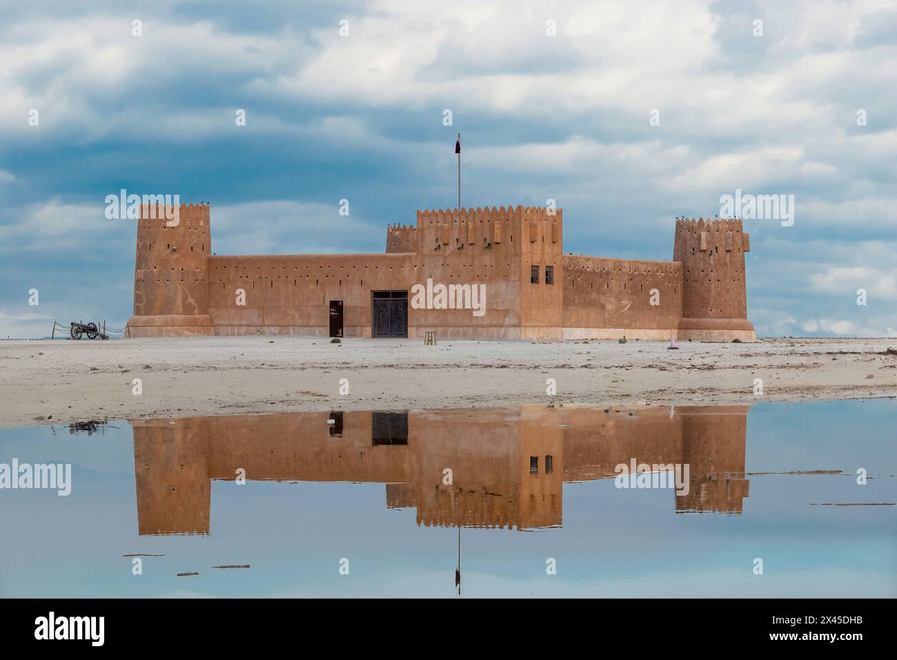 Al Zubarah Fort, a historic military fortress in Qatar, Middle East ...