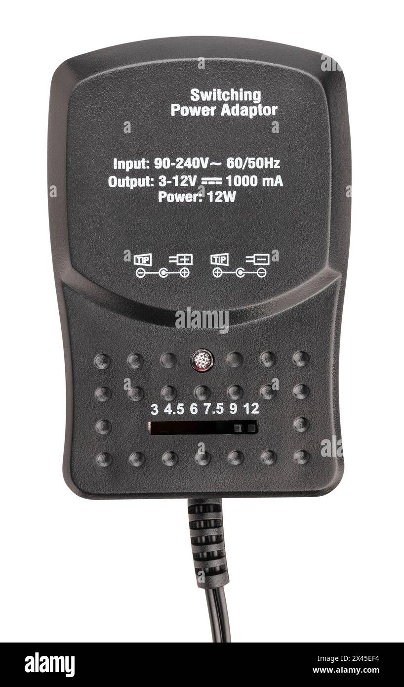 switching power adaptor path isolated on white Stock Photo - Alamy