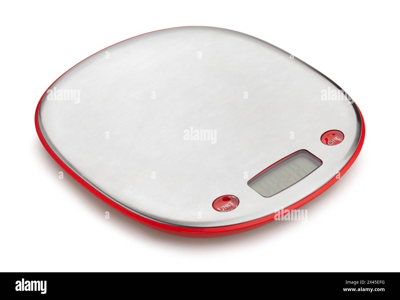 kitchen scales path isolated on white Stock Photo - Alamy